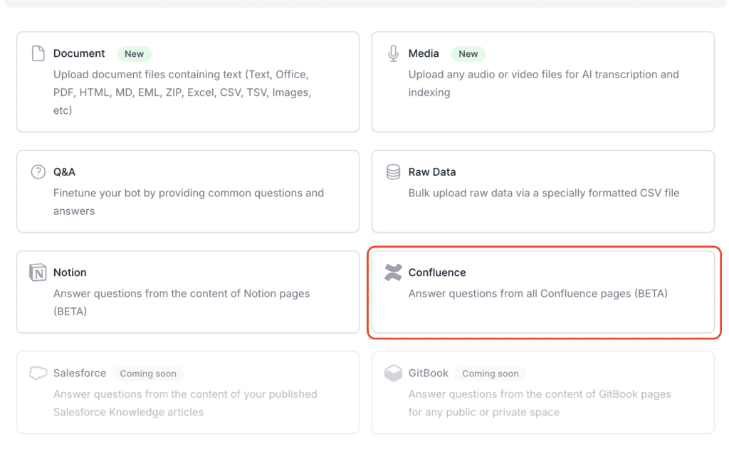 Training a Chatbot from Your Confluence Pages - DocsBot AI